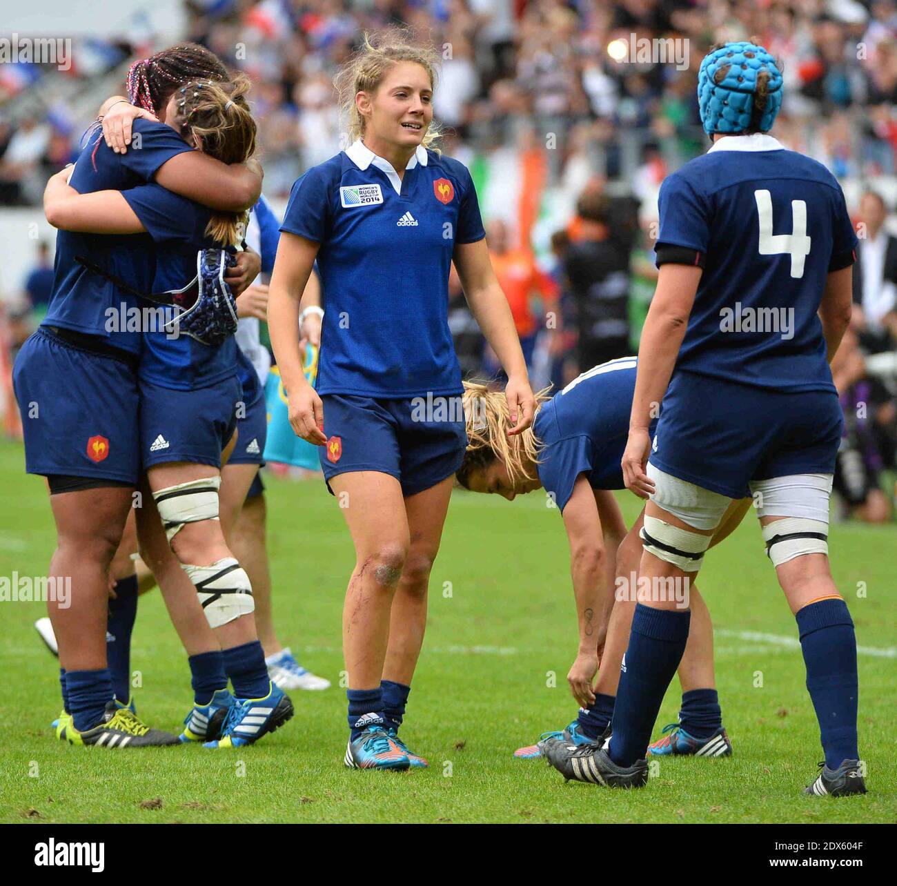 France's Joy during the IRB Women's Rugby World Cup match Ireland v ...