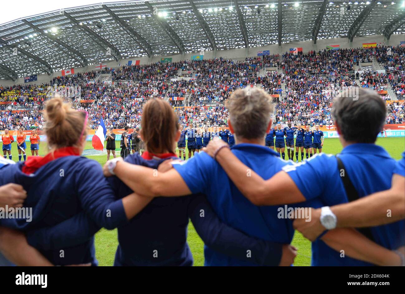 France's Team during the IRB Women's Rugby World Cup match Ireland v ...
