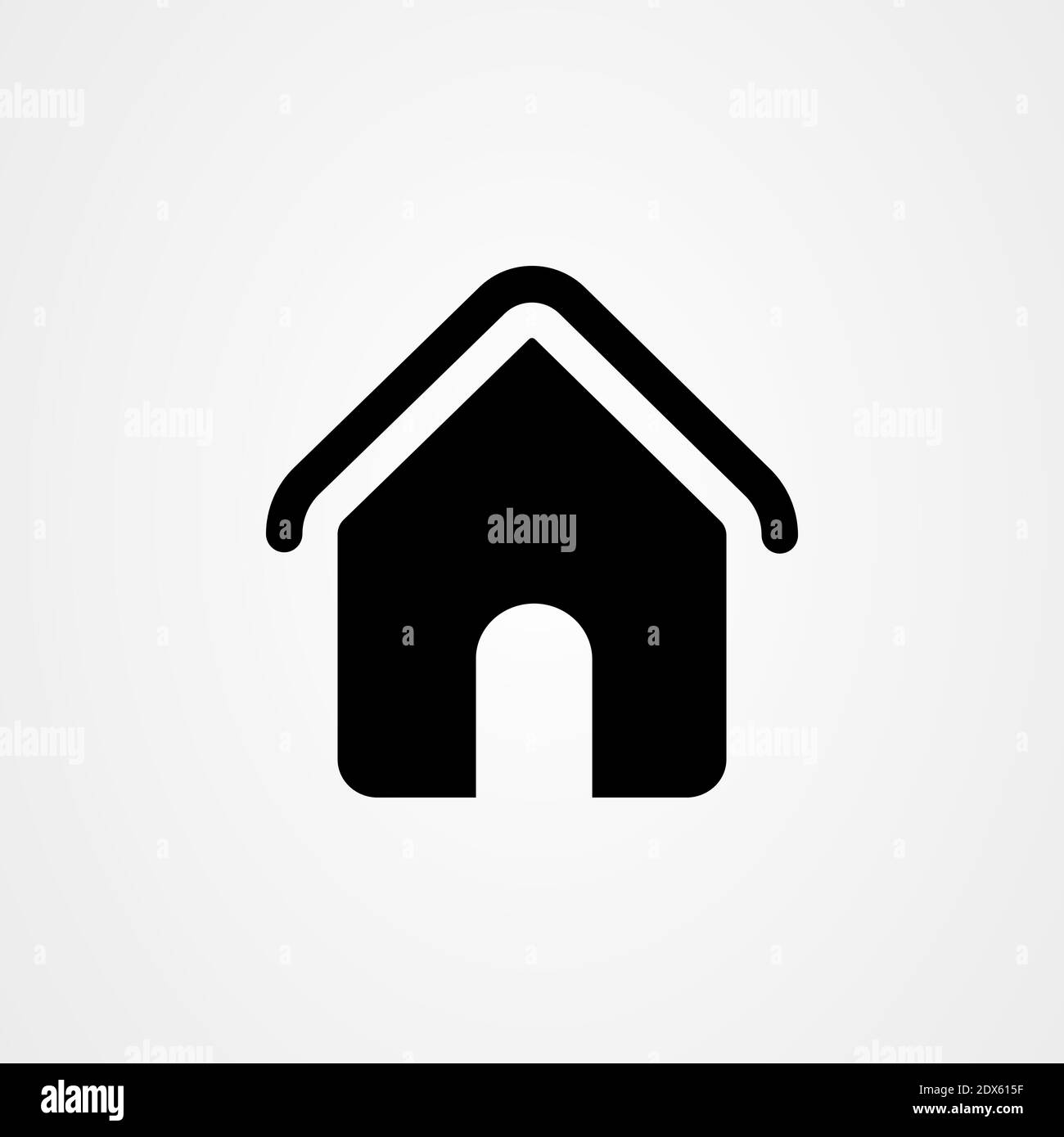 House symbol family Black and White Stock Photos & Images - Alamy