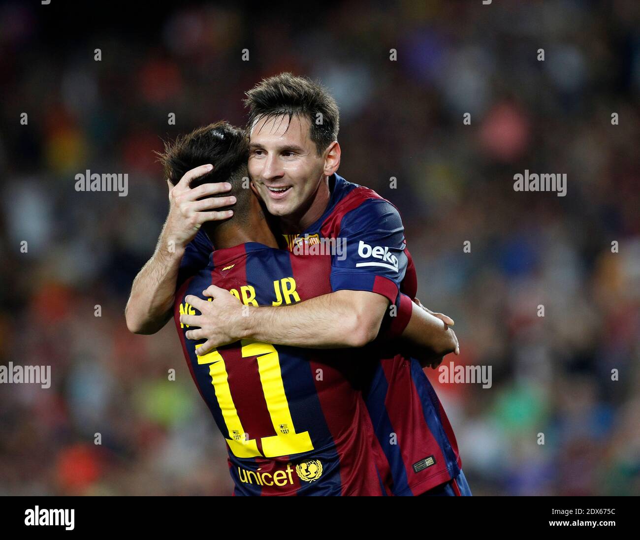 Messi And Neymar Hugging