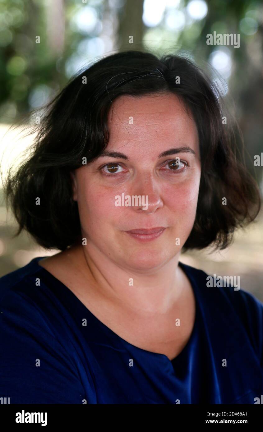 Leader EELV Emmanuelle Cosse taking part in the summer camp of French ...