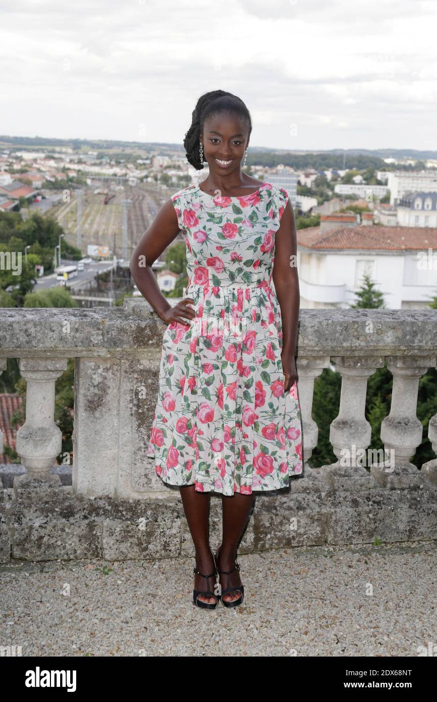 Aissa Maiga poses for the photocall of 'Jury' during the 7th Angouleme ...