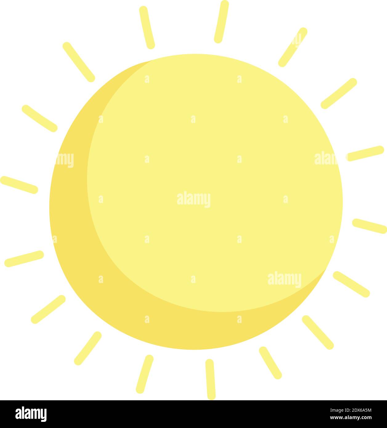 cartoon sun summer hot weather isolated design vector illustration ...