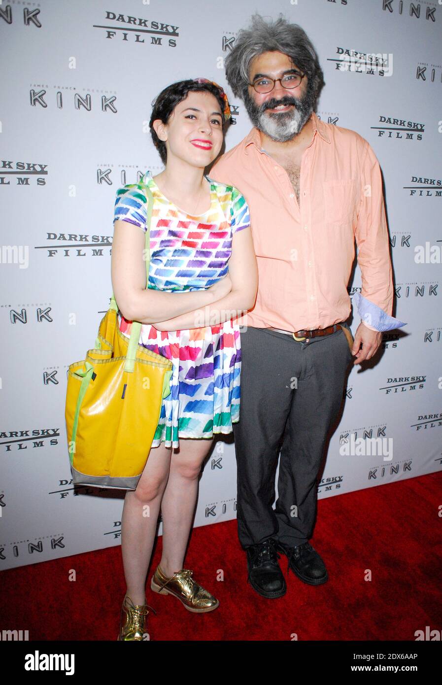 Actor and Director Onur Tukel (R) is seen at the premiere of "Kink" at ...