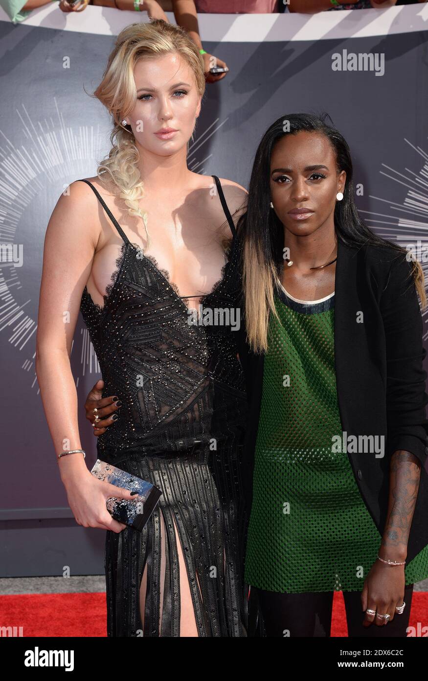 Ireland Baldwin and Angel Haze attend the 2014 MTV Video Music Awards ...
