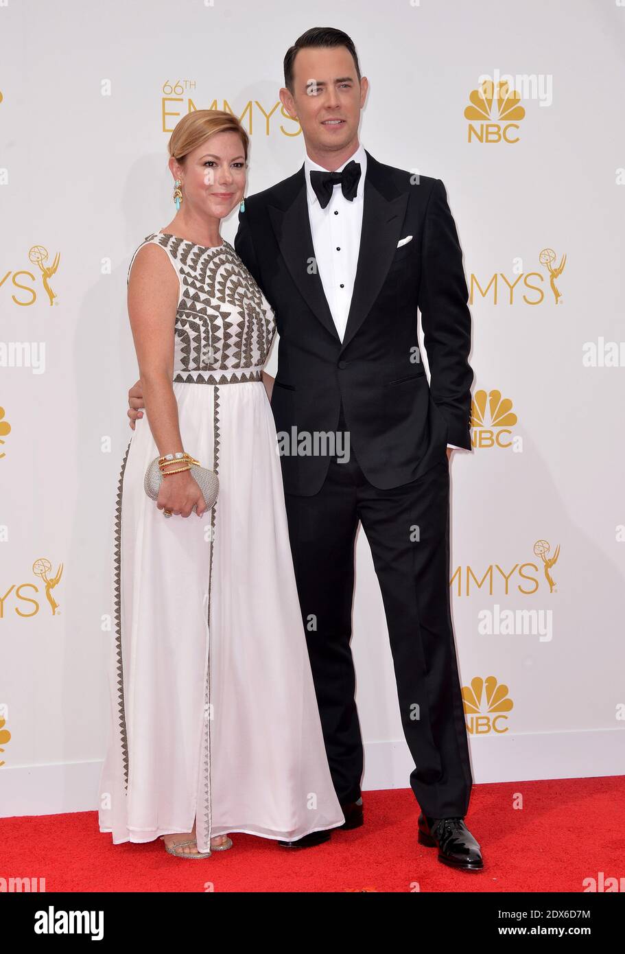Samantha Bryant and Colin Hanks attend the 66th Annual Primetime Emmy ...