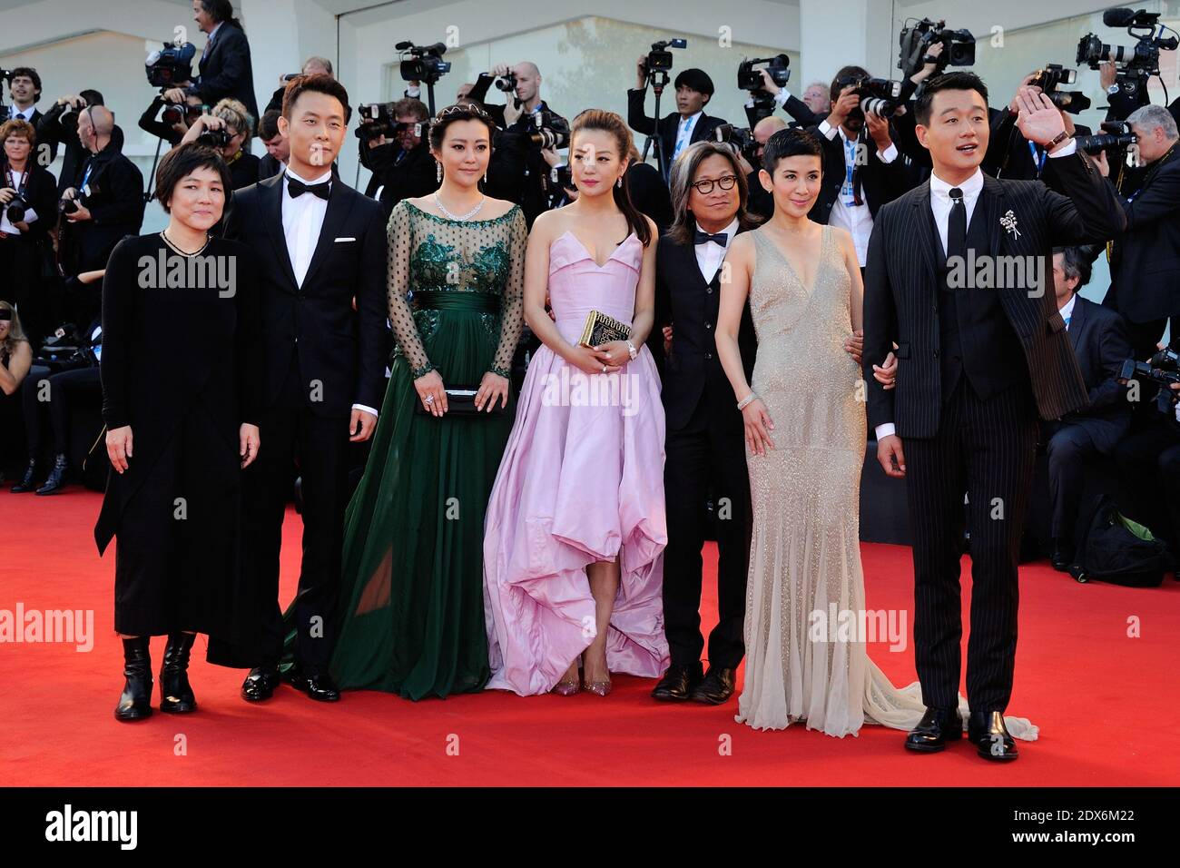 Lei Hao, Zhao Wei, Peter Chan, Sandra Ng attending the Birdman premiere ...