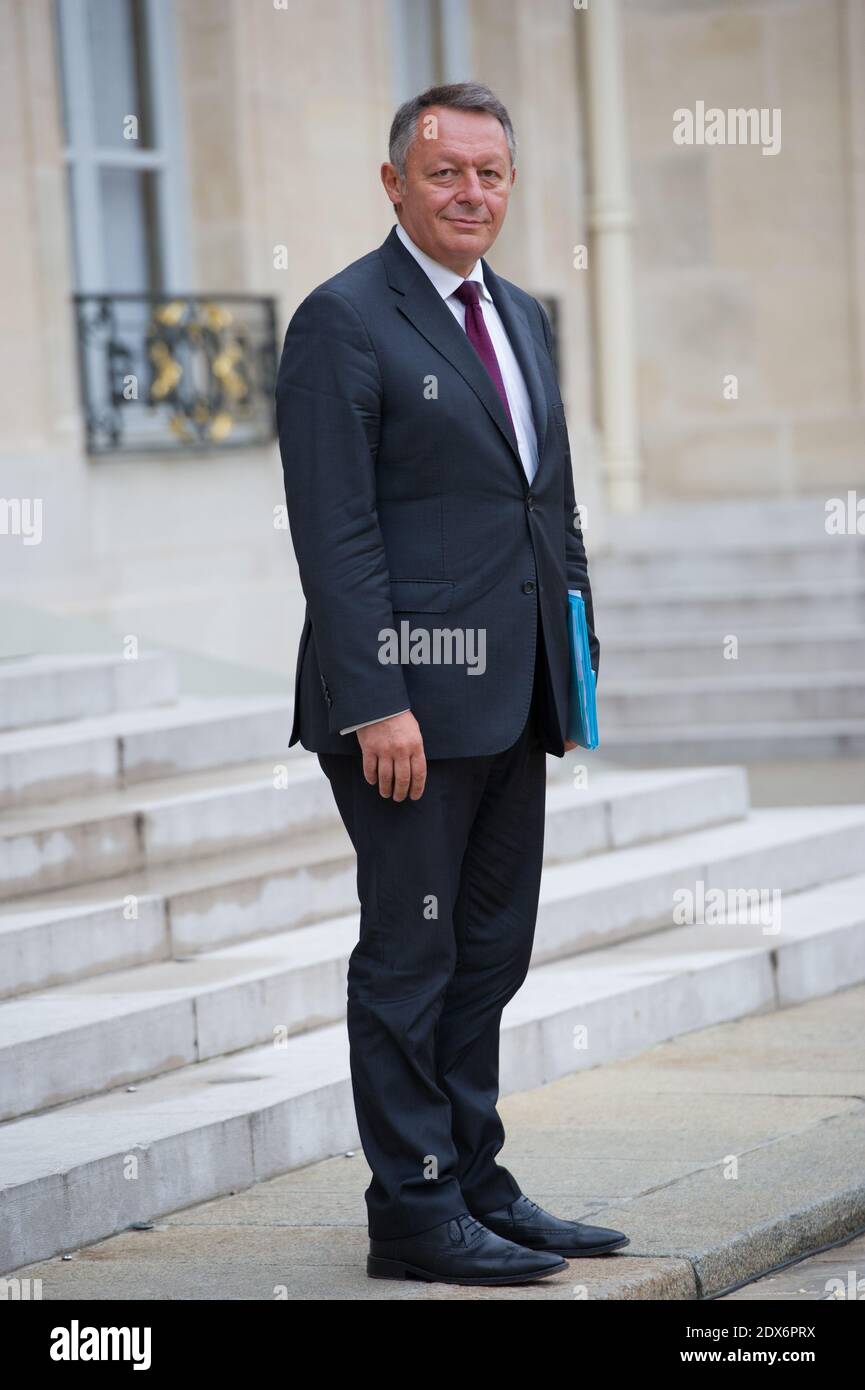 Secretary state of the City, Youth and Sports Thierry Braillard ...