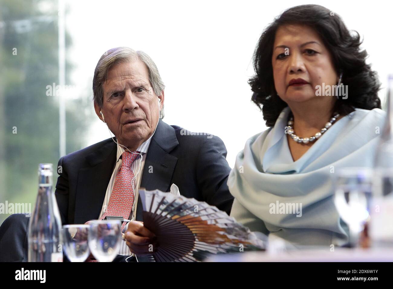 Presidente of Global Summit of Women, Irene Natividad and Chairman of ...