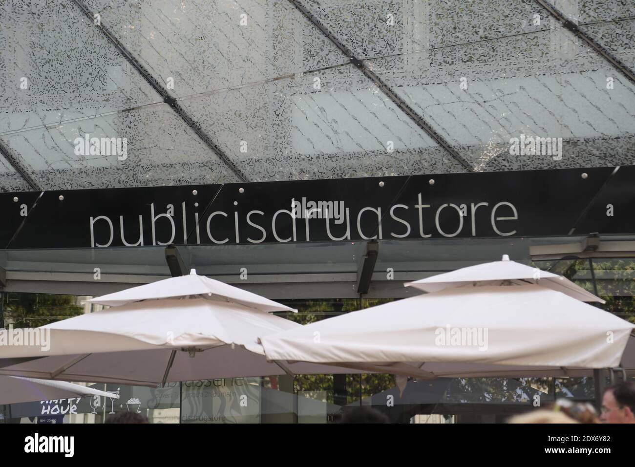 Outside view of the Publicis Groupe building near Arc de Triomphe in ...