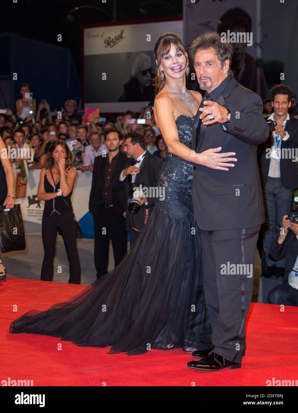 Al Pacino, Lucila Sola attending the premiere for the film The Humbling ...