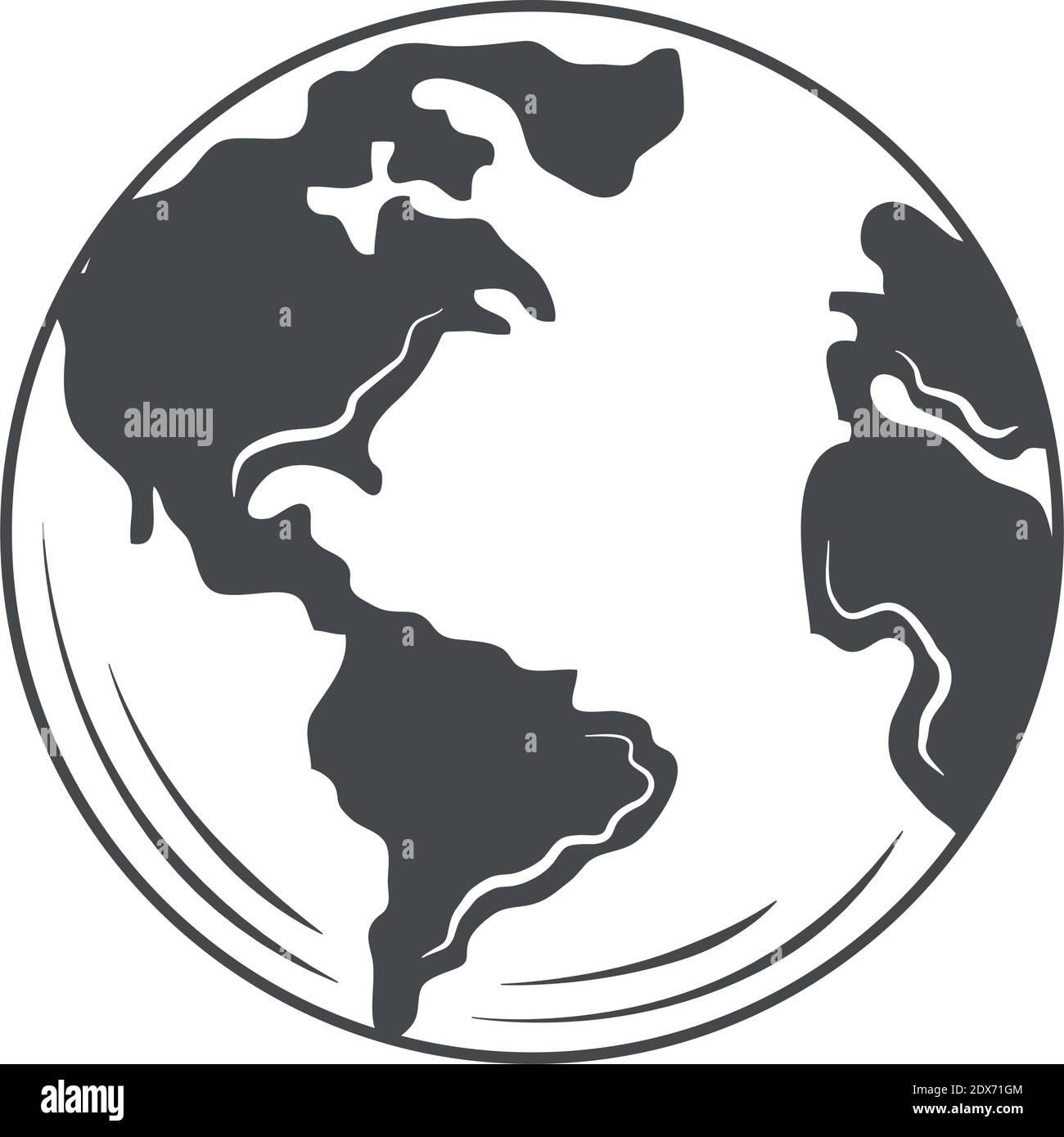 Earth and hemispheres and australia Stock Vector Images - Alamy
