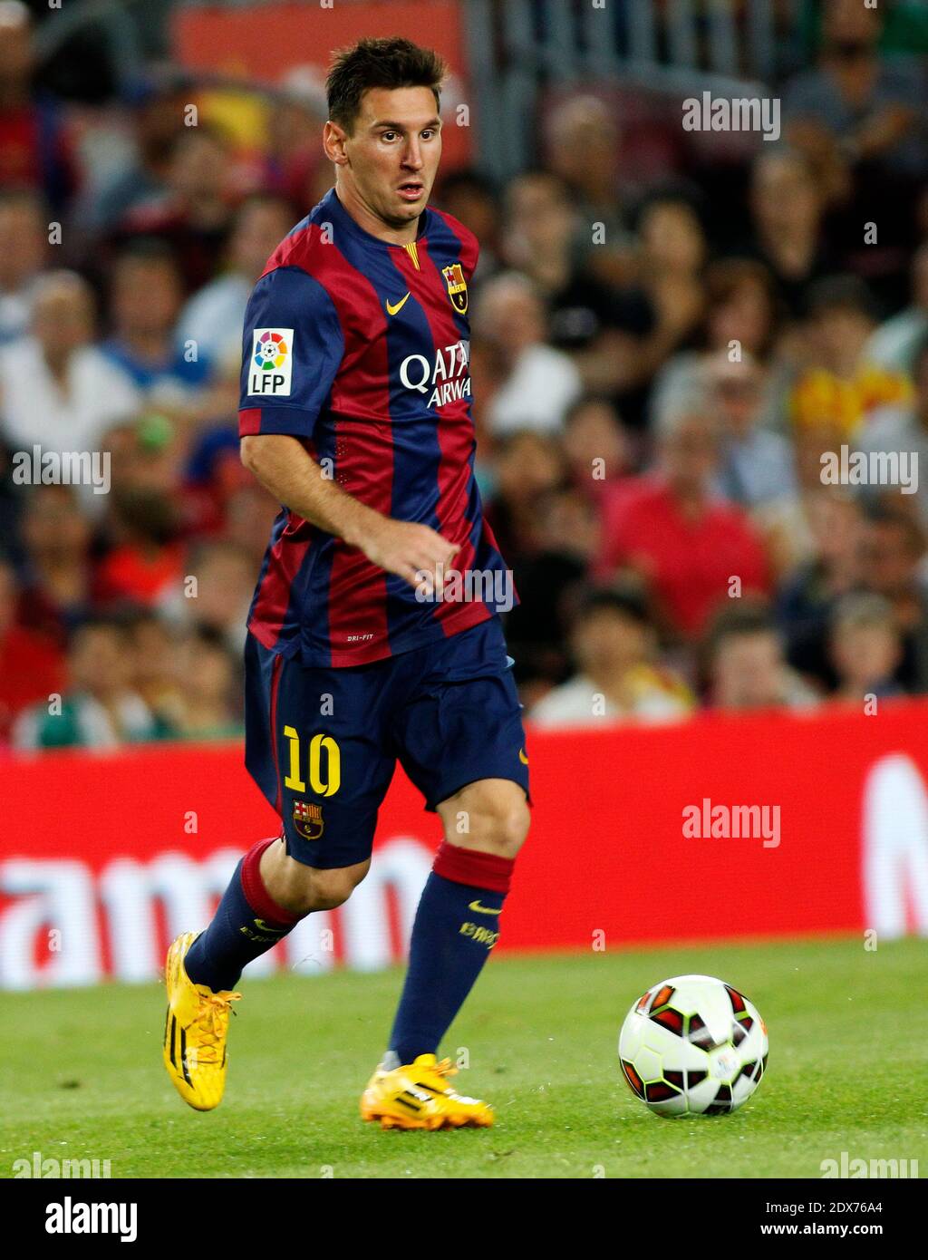 Camp nou stadium barcelonas lionel messi hi-res stock photography and ...