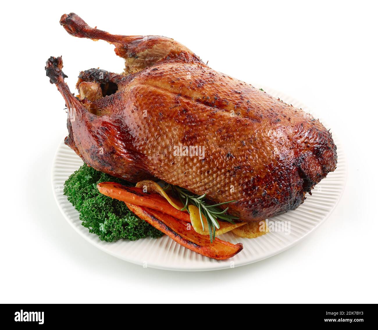Plate stuffed duck Cut Out Stock Images & Pictures - Alamy