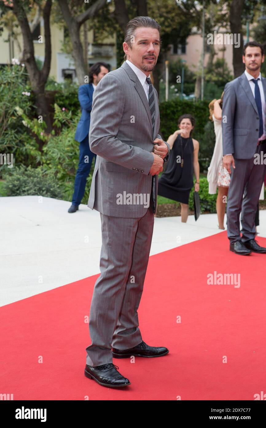 Ethan Hawke arriving for the premiere of the film Cymbeline at the 71st ...