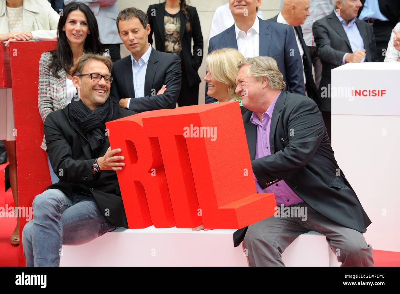 Julien Courbet and Jacques Pradel attending RTL radio station annual ...