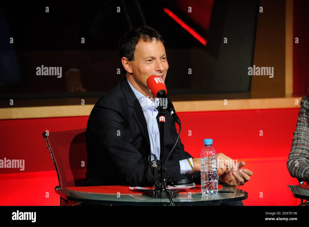 Marc-Olivier Fogiel attending RTL radio station annual press conference ...
