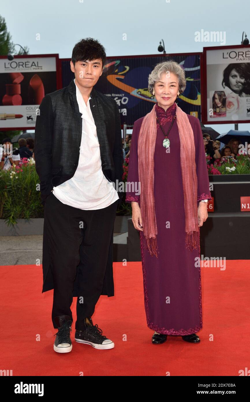 Actor Qin Hao and actress Lu Zhong attending the Chuangru Zhe (Red ...