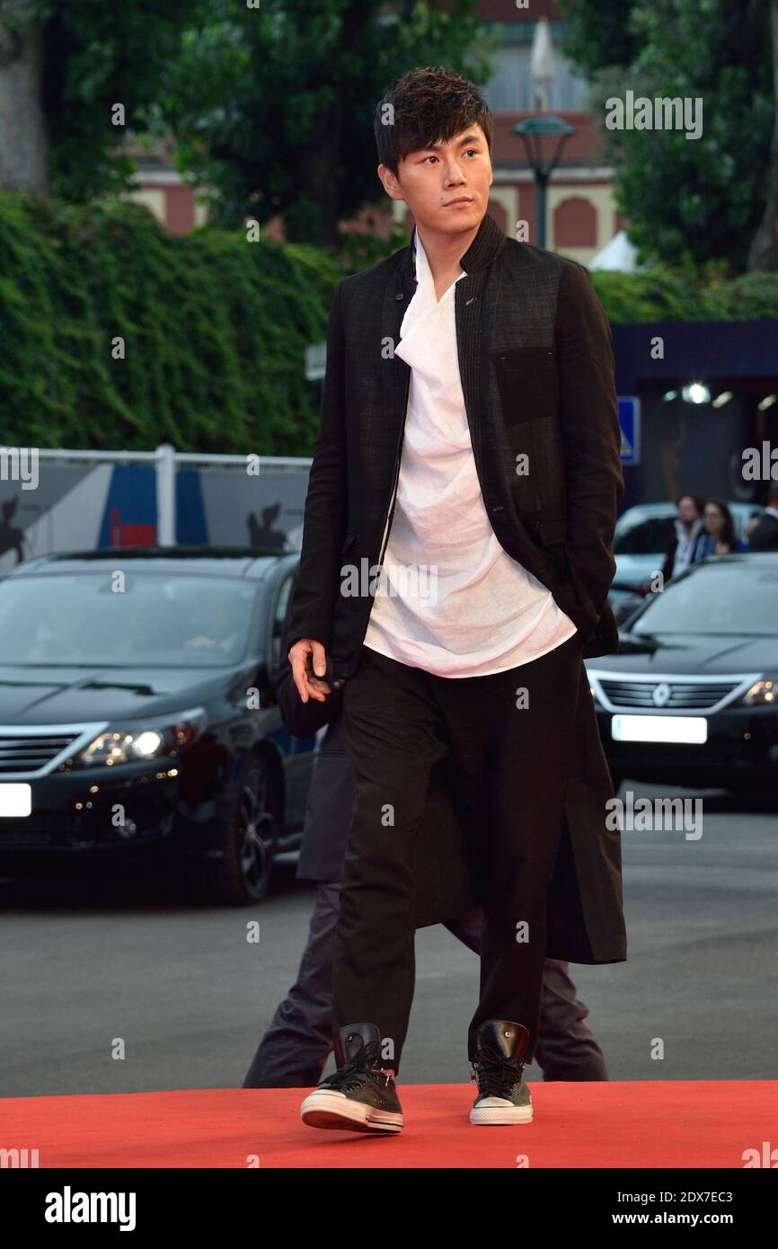 Actor Qin Hao attending the Chuangru Zhe (Red Amnesia) Premiere during ...