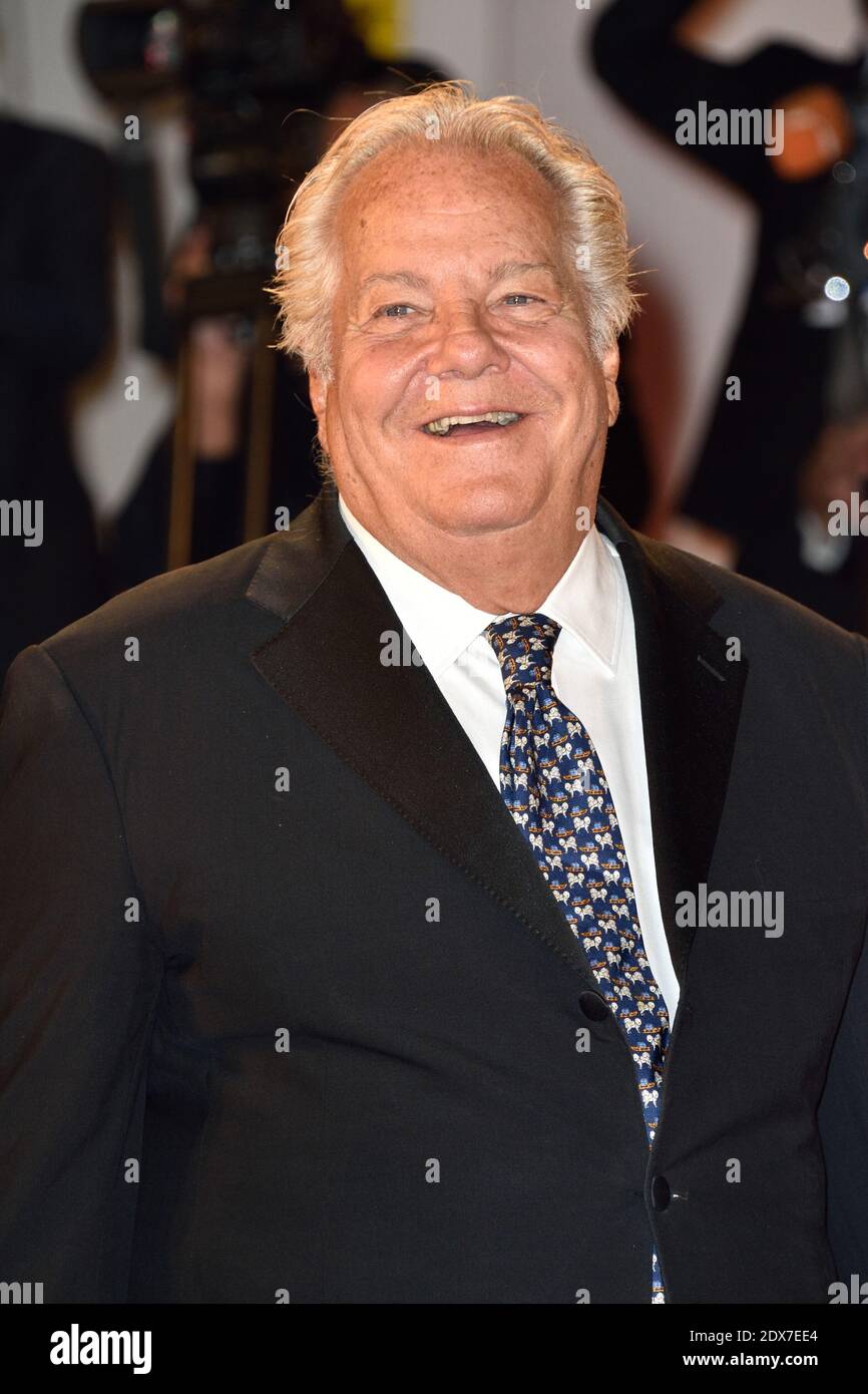 Massimo Gargia arriving for the premiere of the film Pasolini during ...