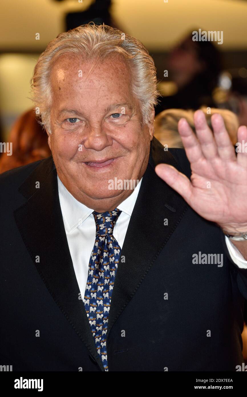 Massimo Gargia arriving for the premiere of the film Pasolini during ...