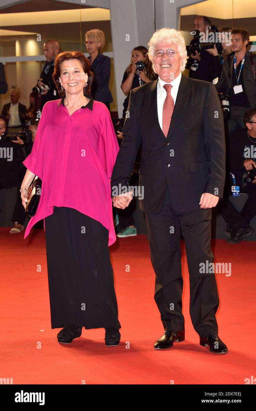 Ninetto Davoli and Patrizia Davoli arriving for the premiere of the ...