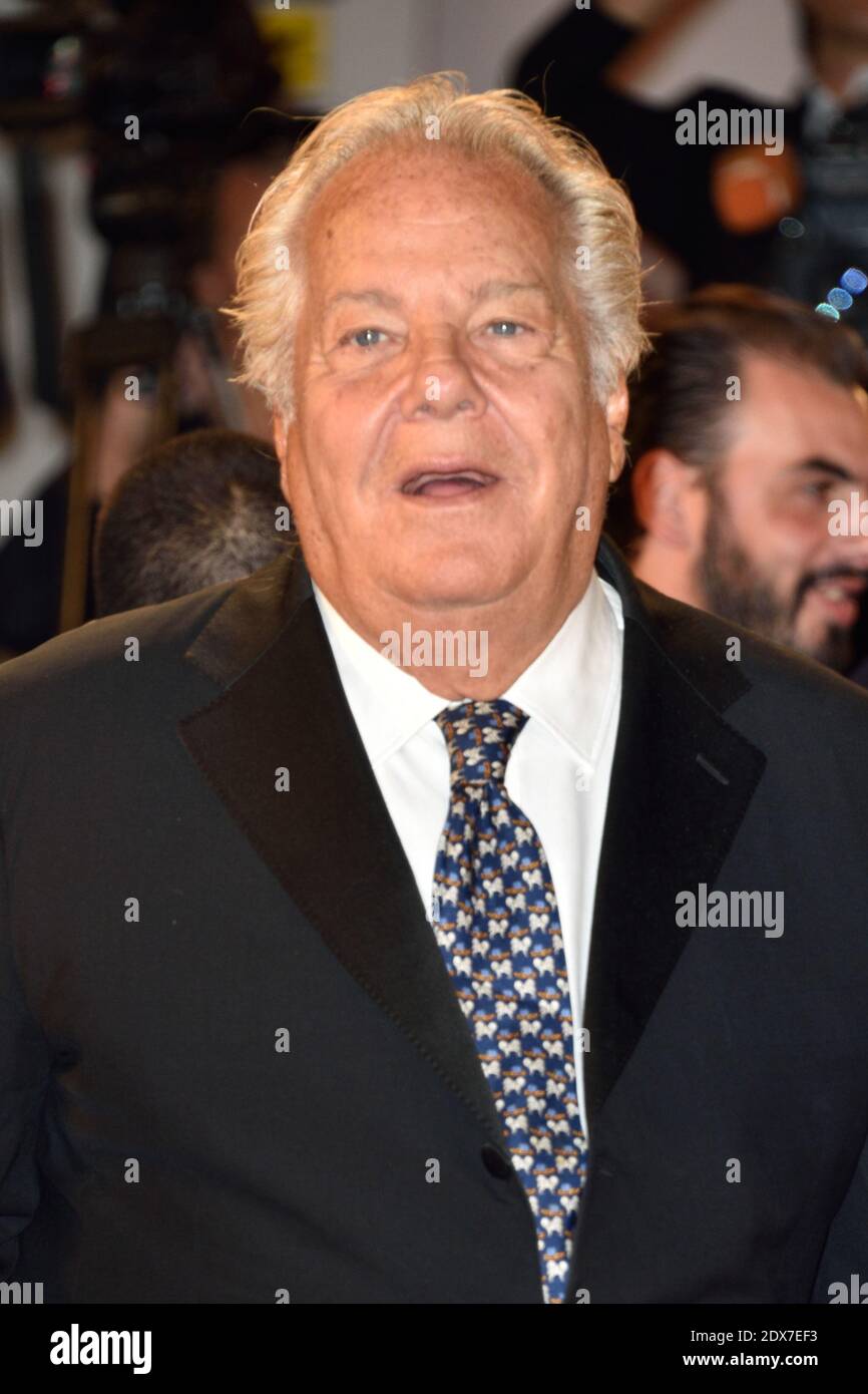 Massimo Gargia arriving for the premiere of the film Pasolini during ...