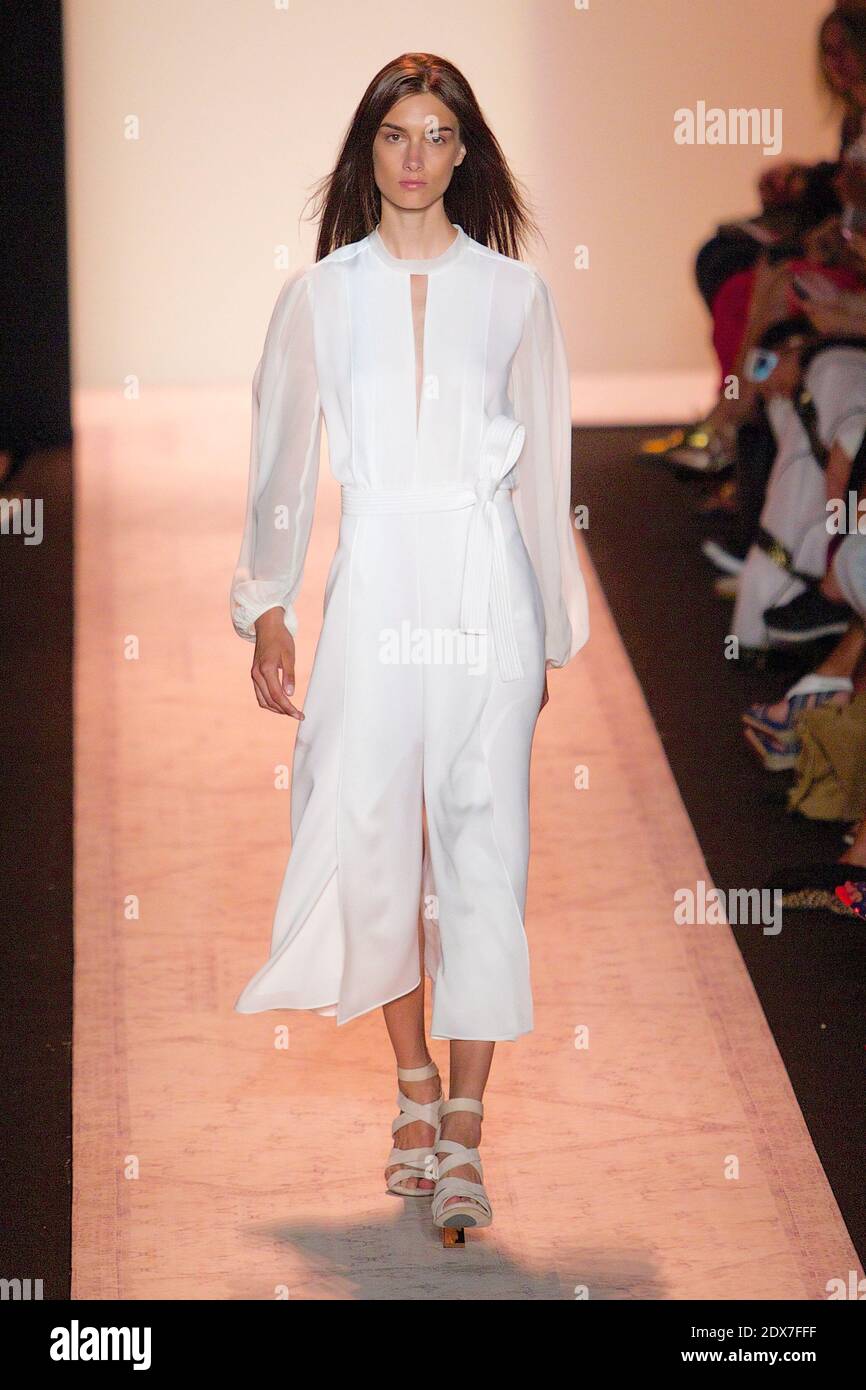 A model walks the runway at the BCBG Max Azria Spring/Summer 2015 ...