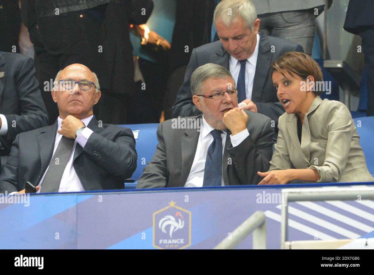 Michel Sapin, Alain Vidalies and Najat Vallaud-Belkacem during the ...