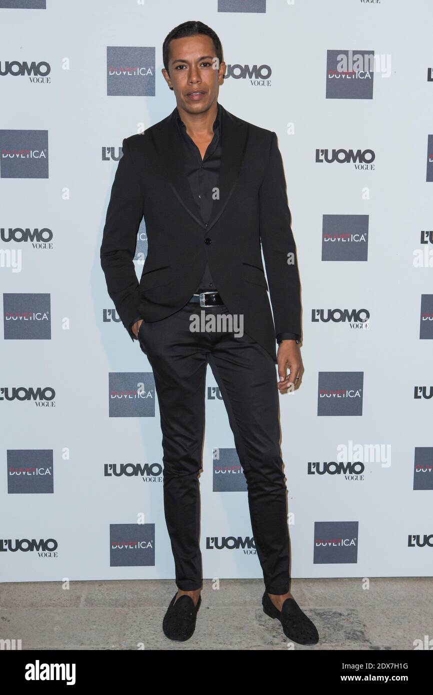 Livio Beshir attending the Vogue Man gala night sponsored by Duvetica ...