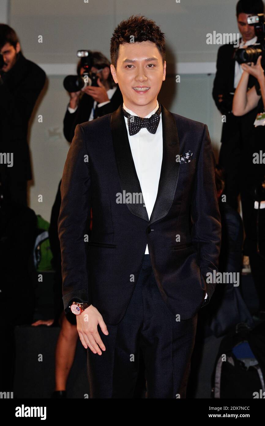 Actor Shaofeng Feng attending the the premiere for the film Huang Jin ...
