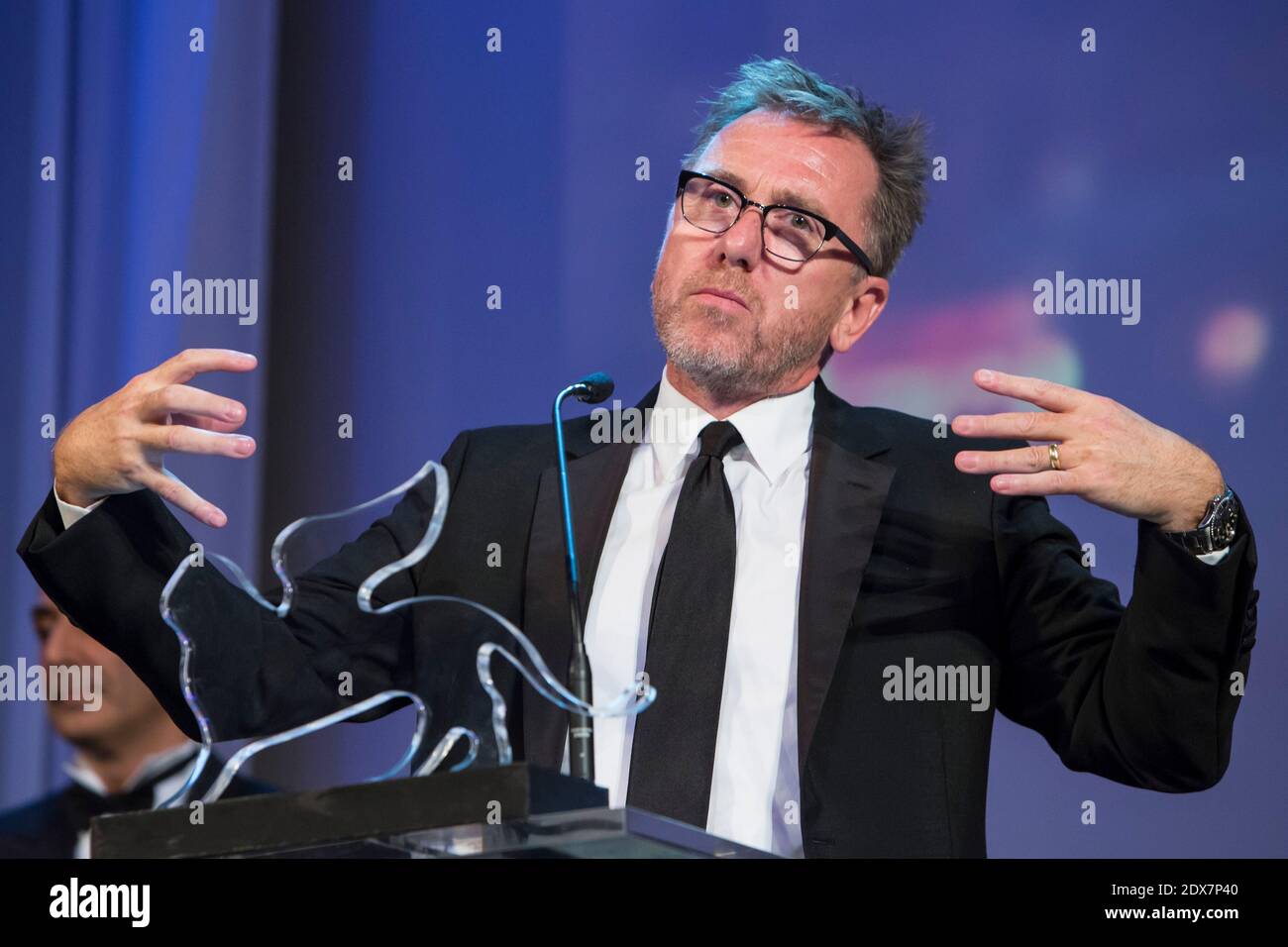 Tim Roth poses during the closing ceremony at the 71st Venice Film ...