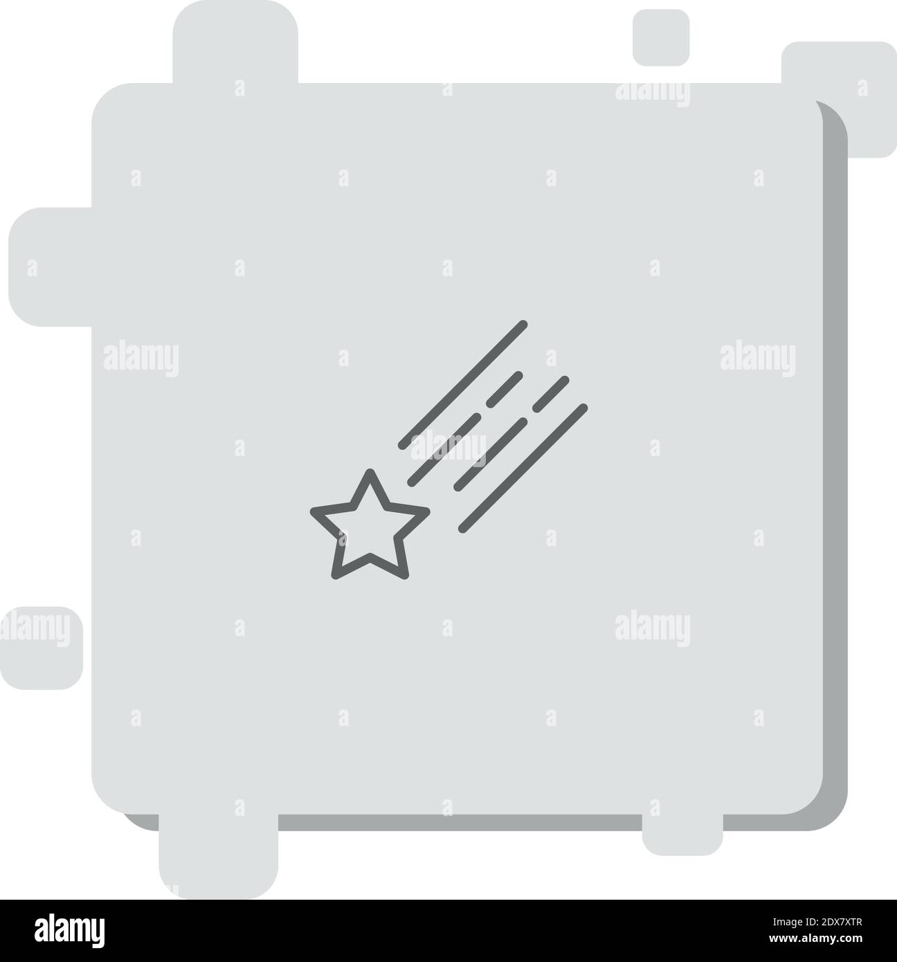 shooting star vector icon modern simple vector illustration Stock ...