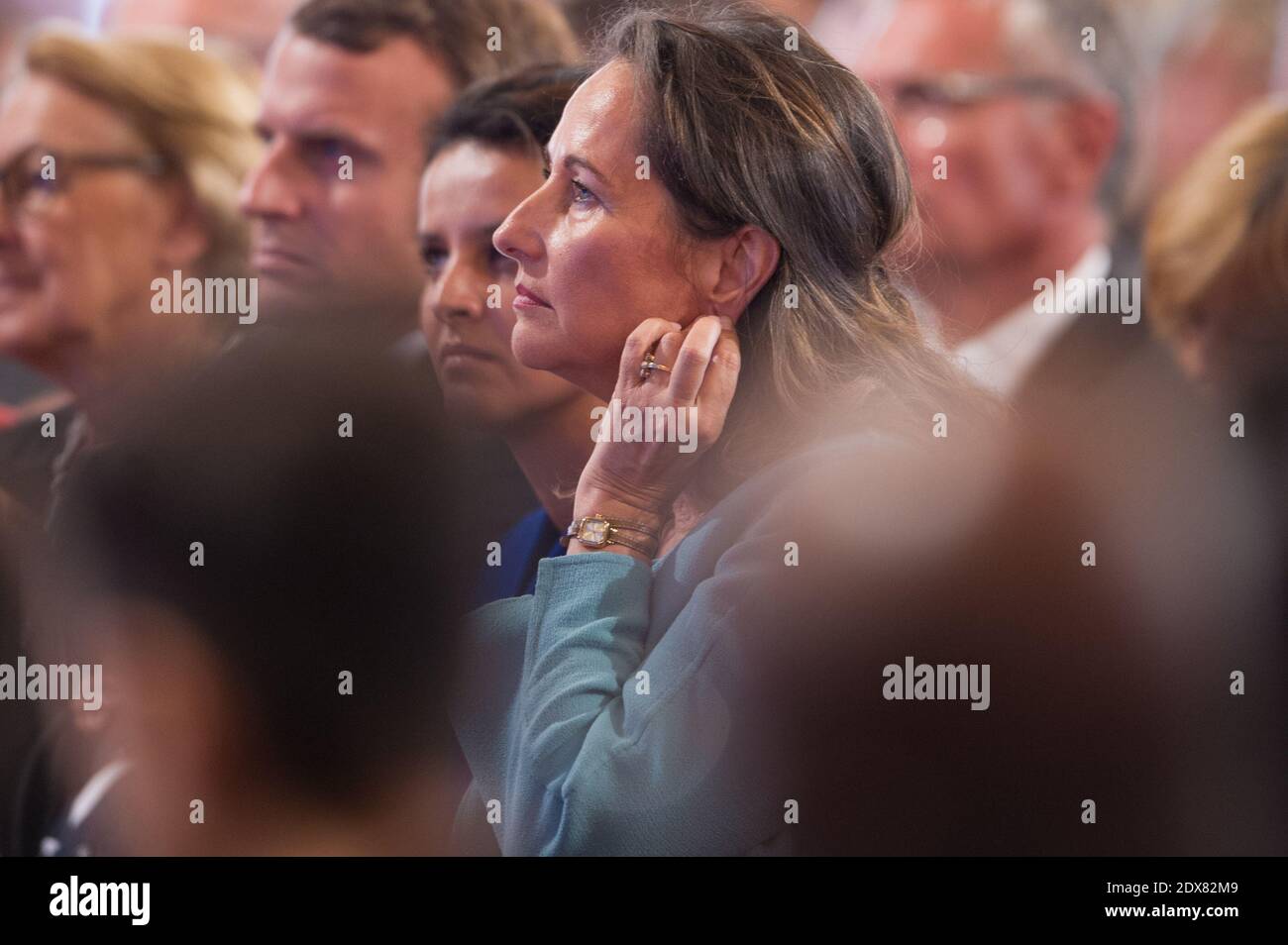 French Economy minister Emmanuel Macron during the presentation of the ...