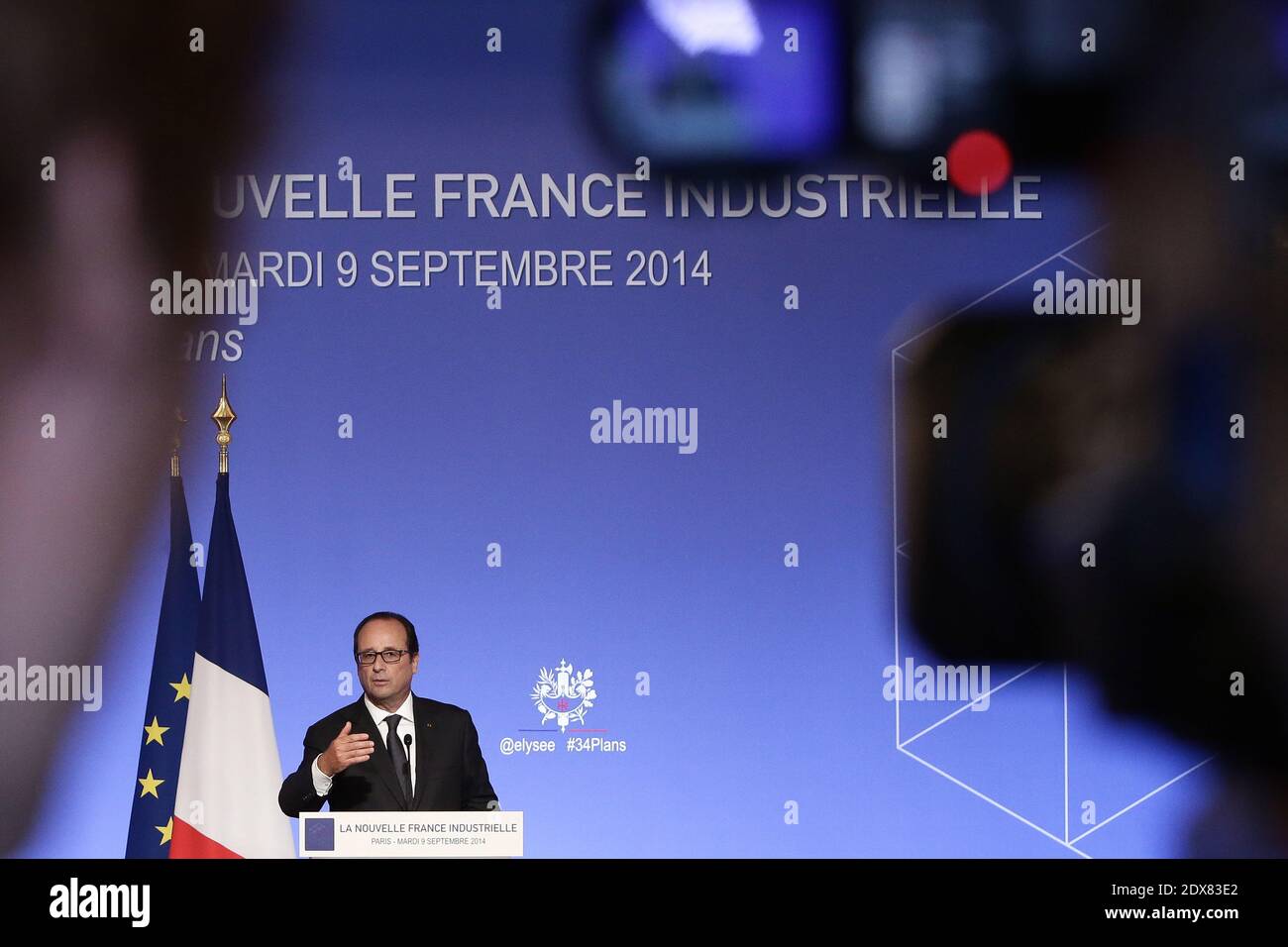 French President Fran Stock Photo - Alamy