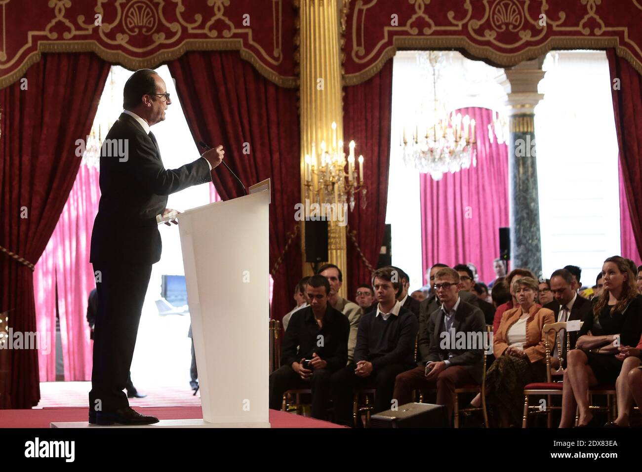 French President Fran Stock Photo - Alamy