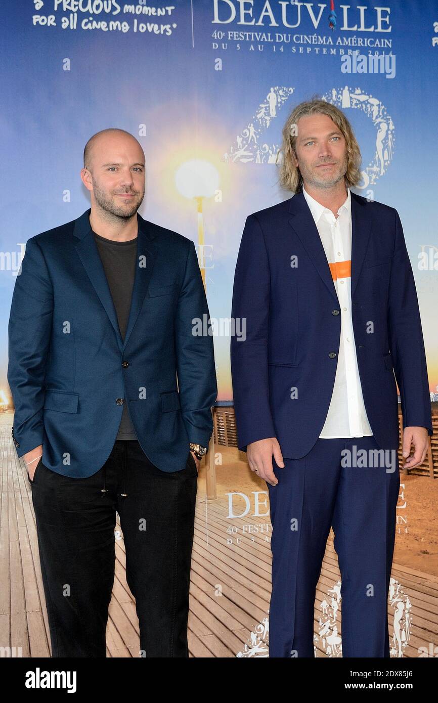 Carter Smith and Hunter Gray pose at the photocall for the film Jamy ...