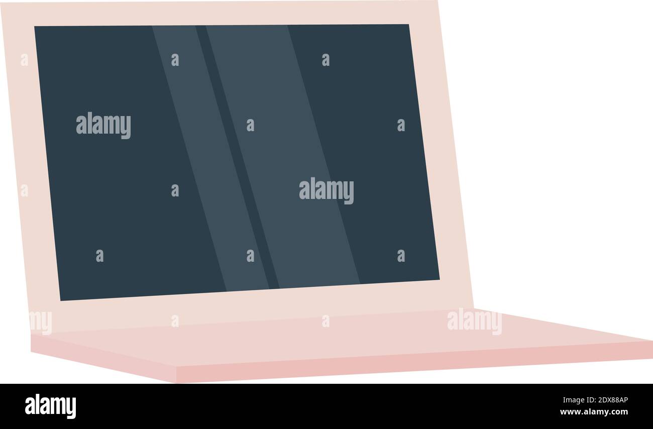 icon of pink laptop computer over white background, colorful design ...