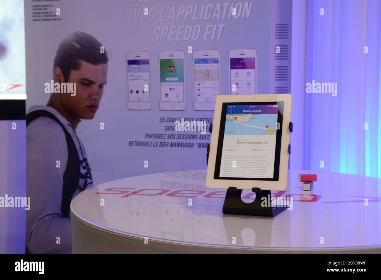 French Swimmer Florent Manaudou during the Get Speedo Fit Campaign ...