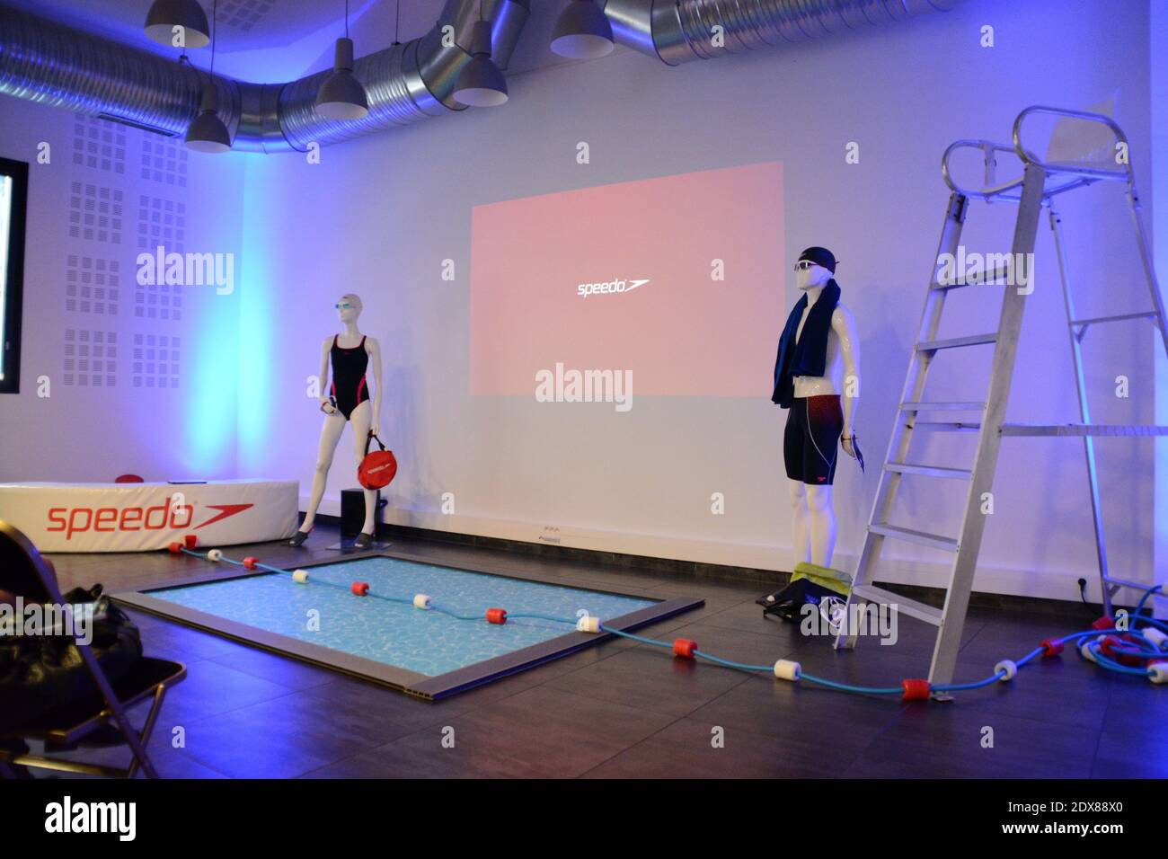 French Swimmer Florent Manaudou during the Get Speedo Fit Campaign ...