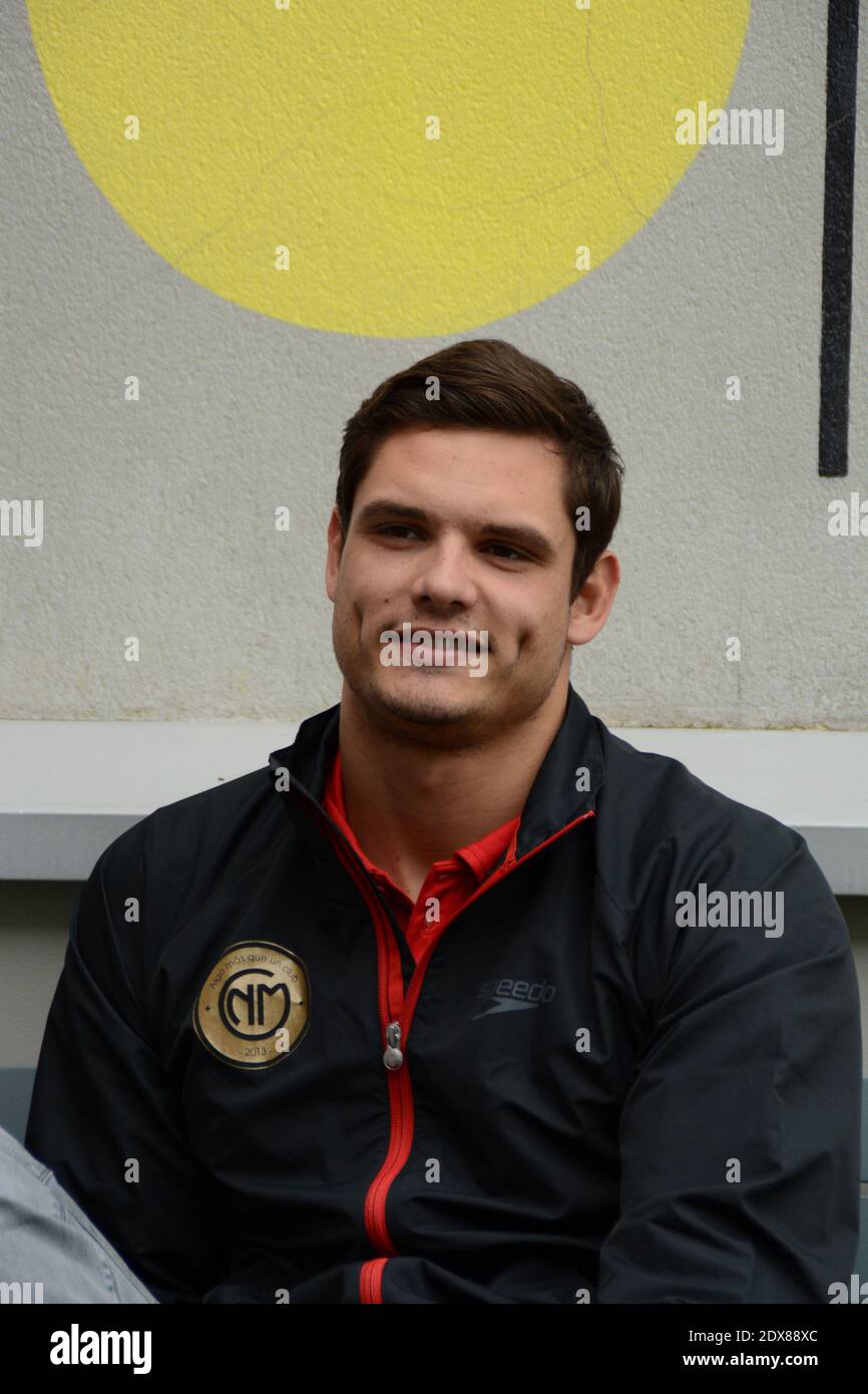 French Swimmer Florent Manaudou during the Get Speedo Fit Campaign ...