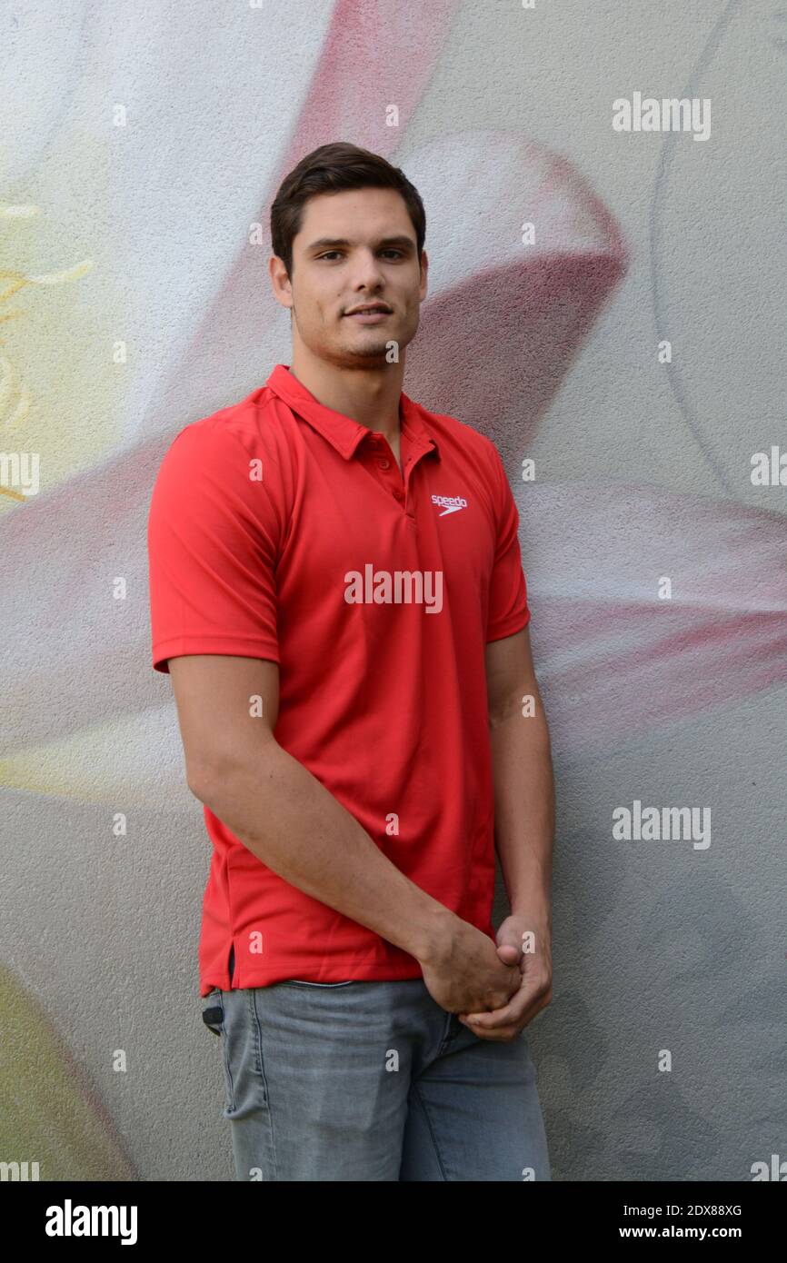French Swimmer Florent Manaudou during the Get Speedo Fit Campaign ...