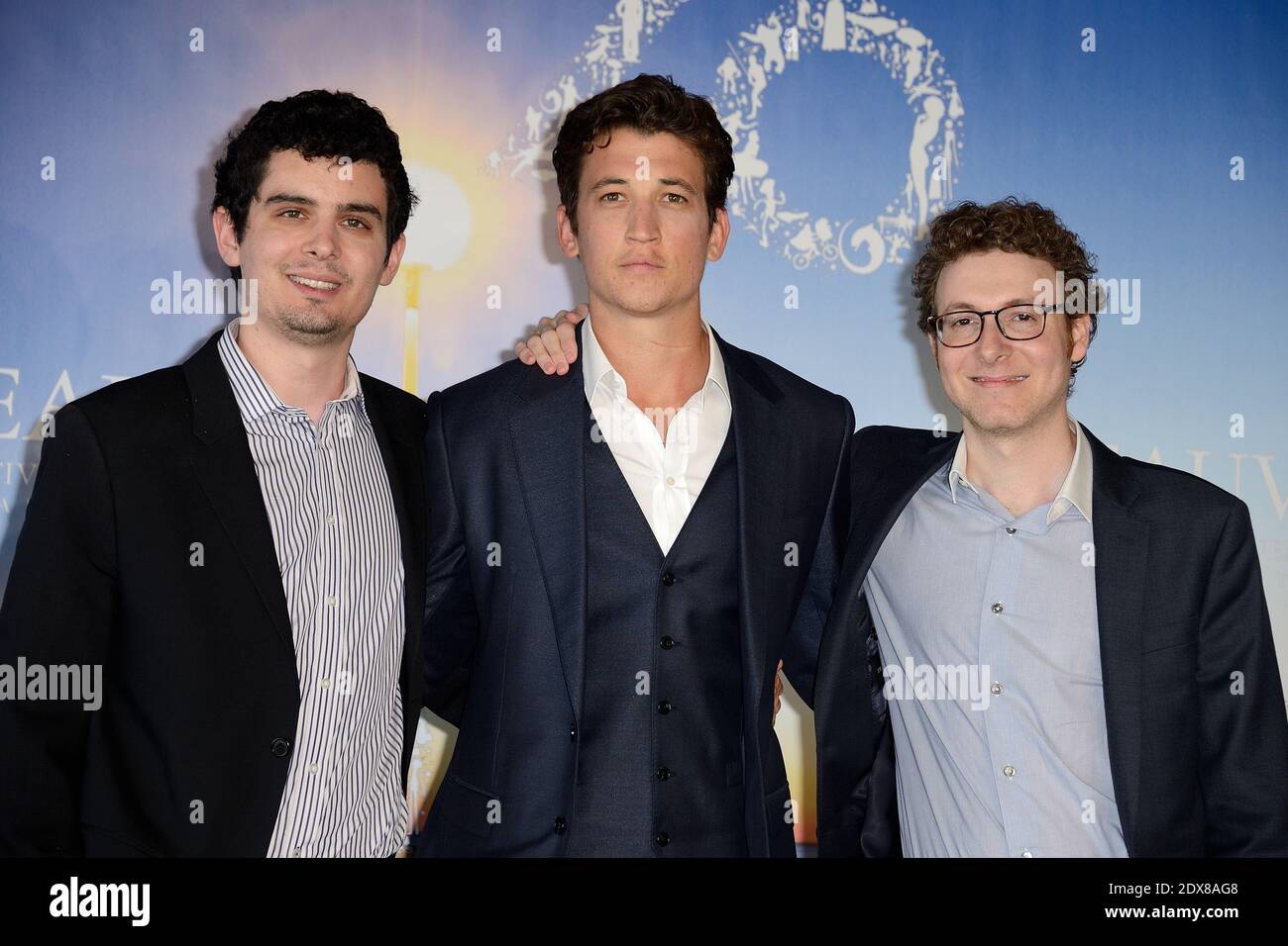Damien Chazelle, Miles Teller and Nicholas Britell posing at the ...