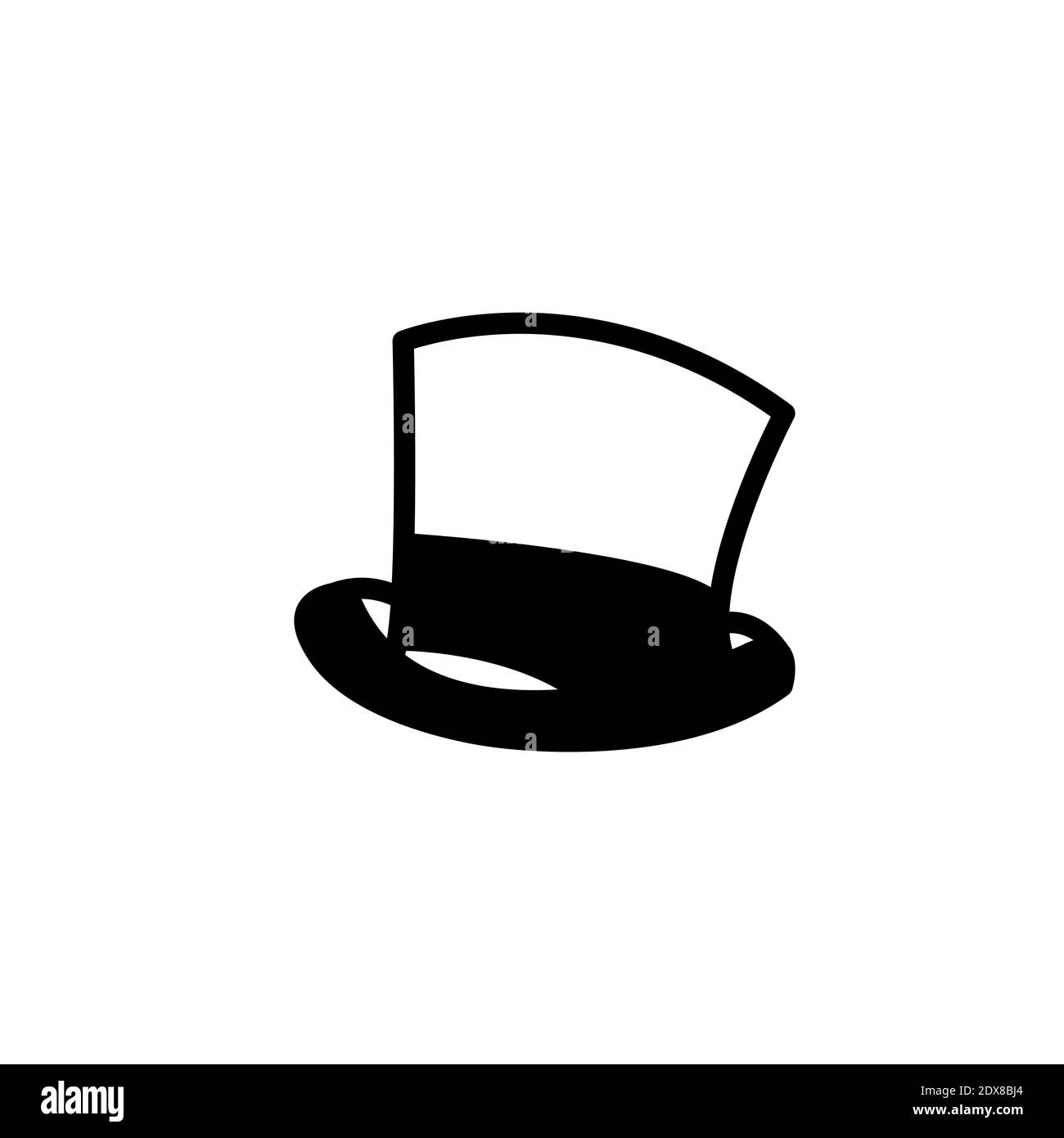 magician hat flat icon vector illustration Stock Vector Image & Art - Alamy
