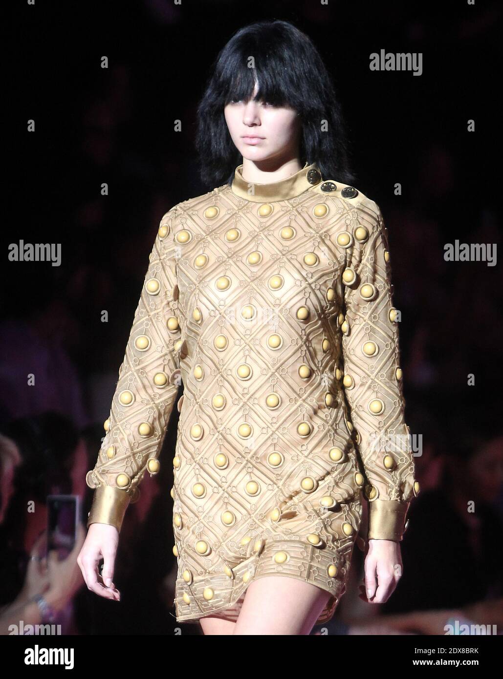 Model Kendall Jenner is walking the catwalk on Marc Jacobs fashion show ...