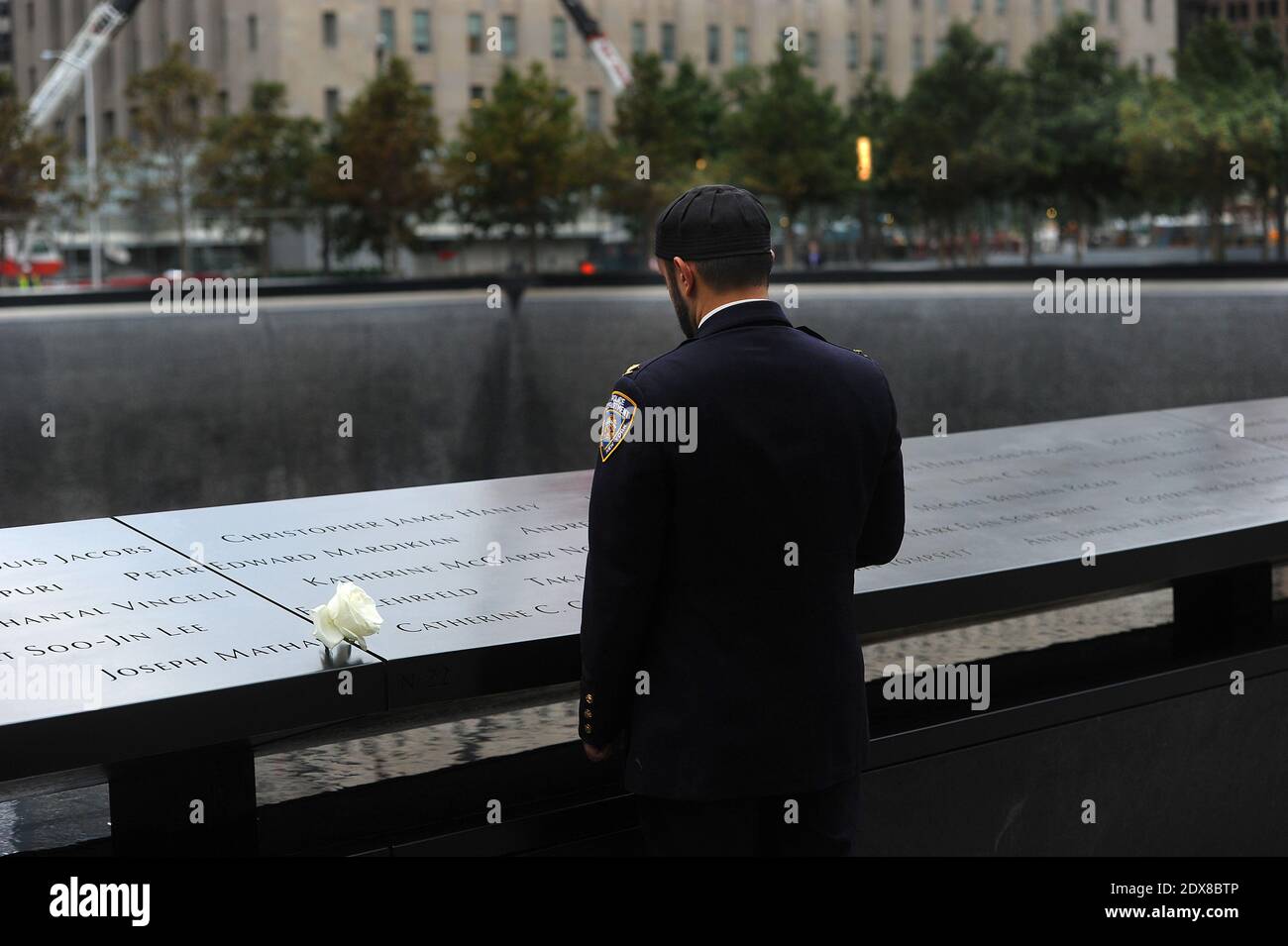 NYPD Chaplain Khalid Latif of Manhattan during memorial observances ...
