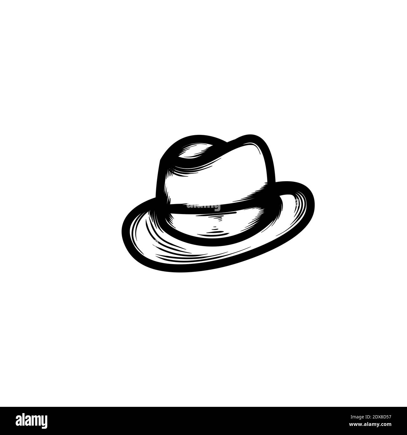 cowboy cap hand drawn icon vector illustration Stock Vector Image & Art ...