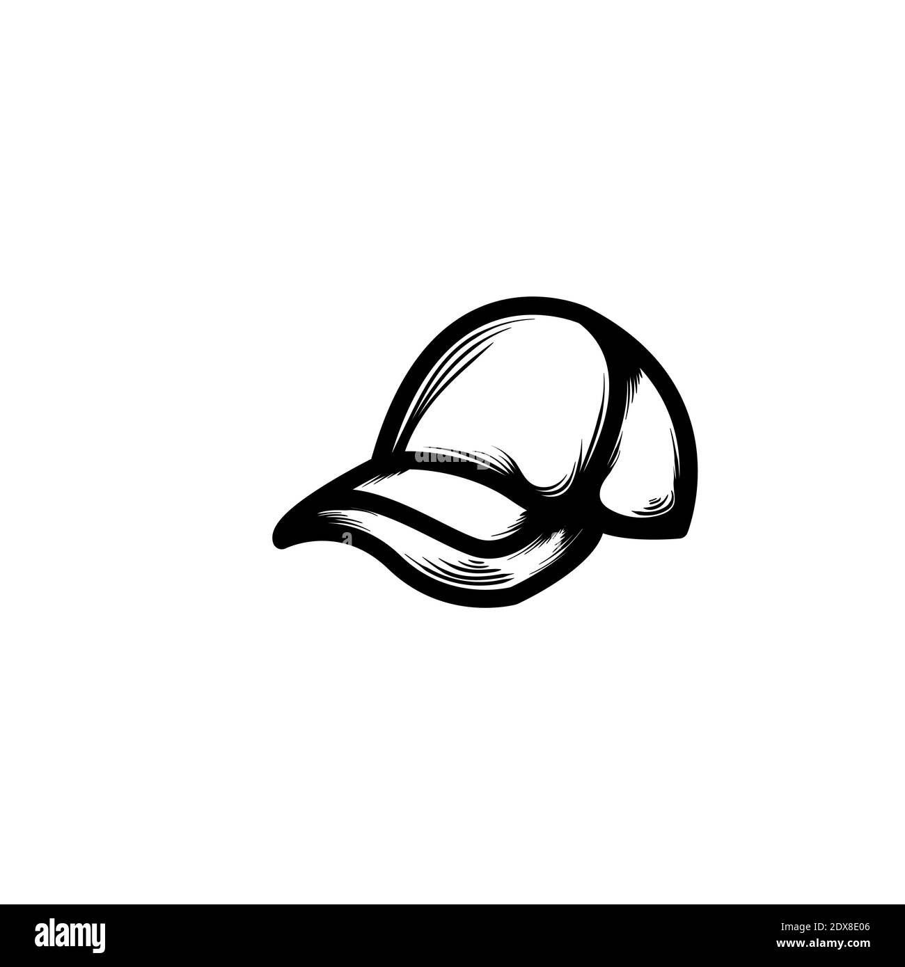 cap casual hand drawn icon vector illustration Stock Vector Image & Art ...