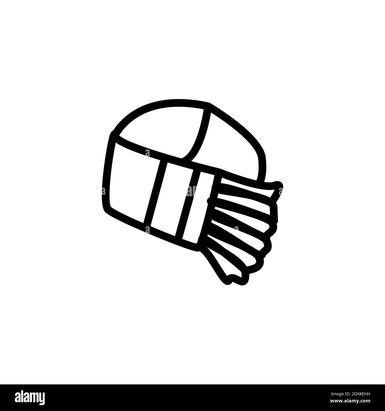 slayer bandana line icon vector illustration Stock Vector Image & Art ...