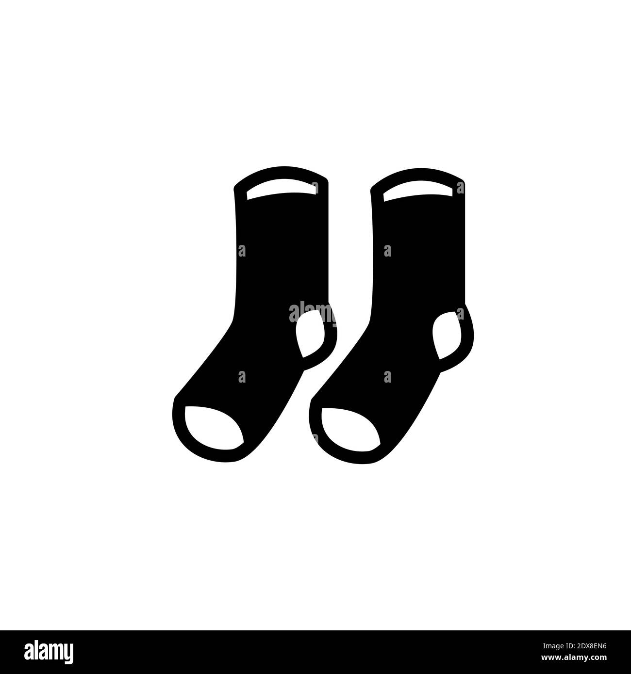 socks flat icon vector illustration Stock Vector Image & Art - Alamy